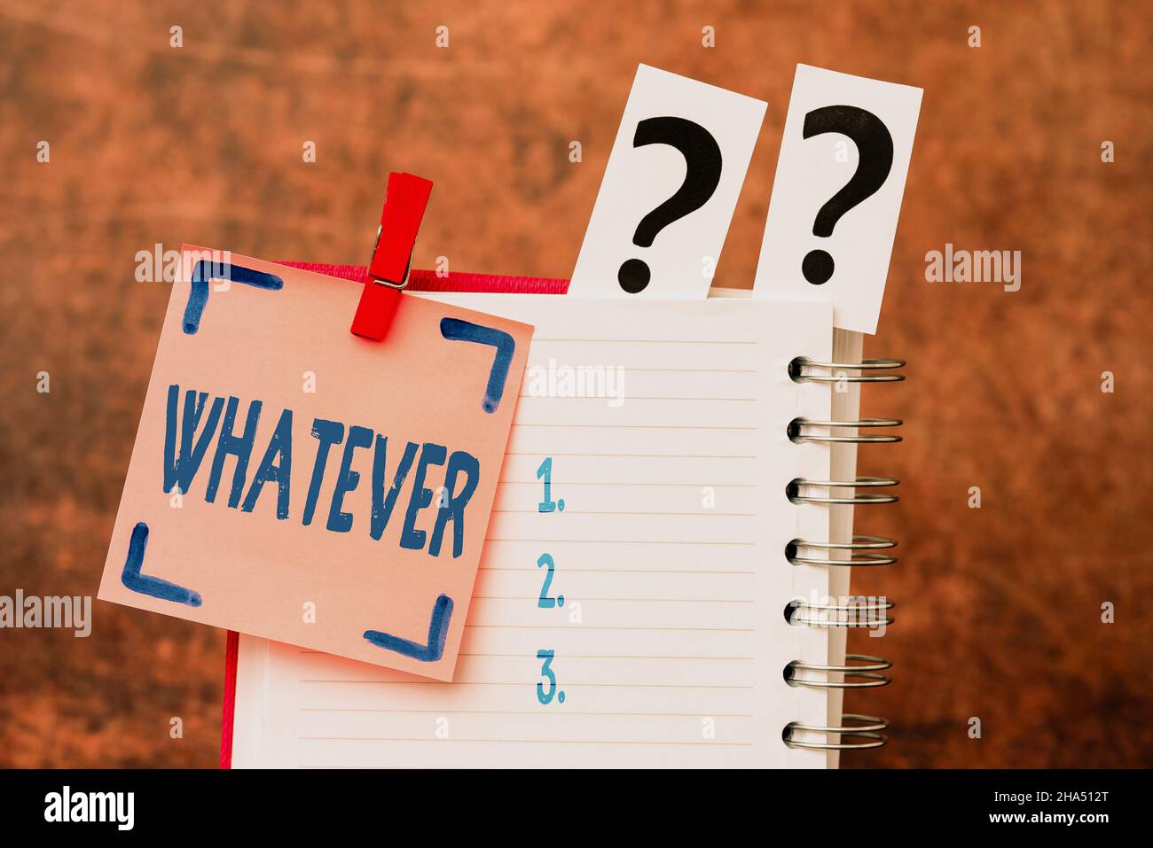 Writing displaying text Whatever. Business showcase used to emphasize a ...