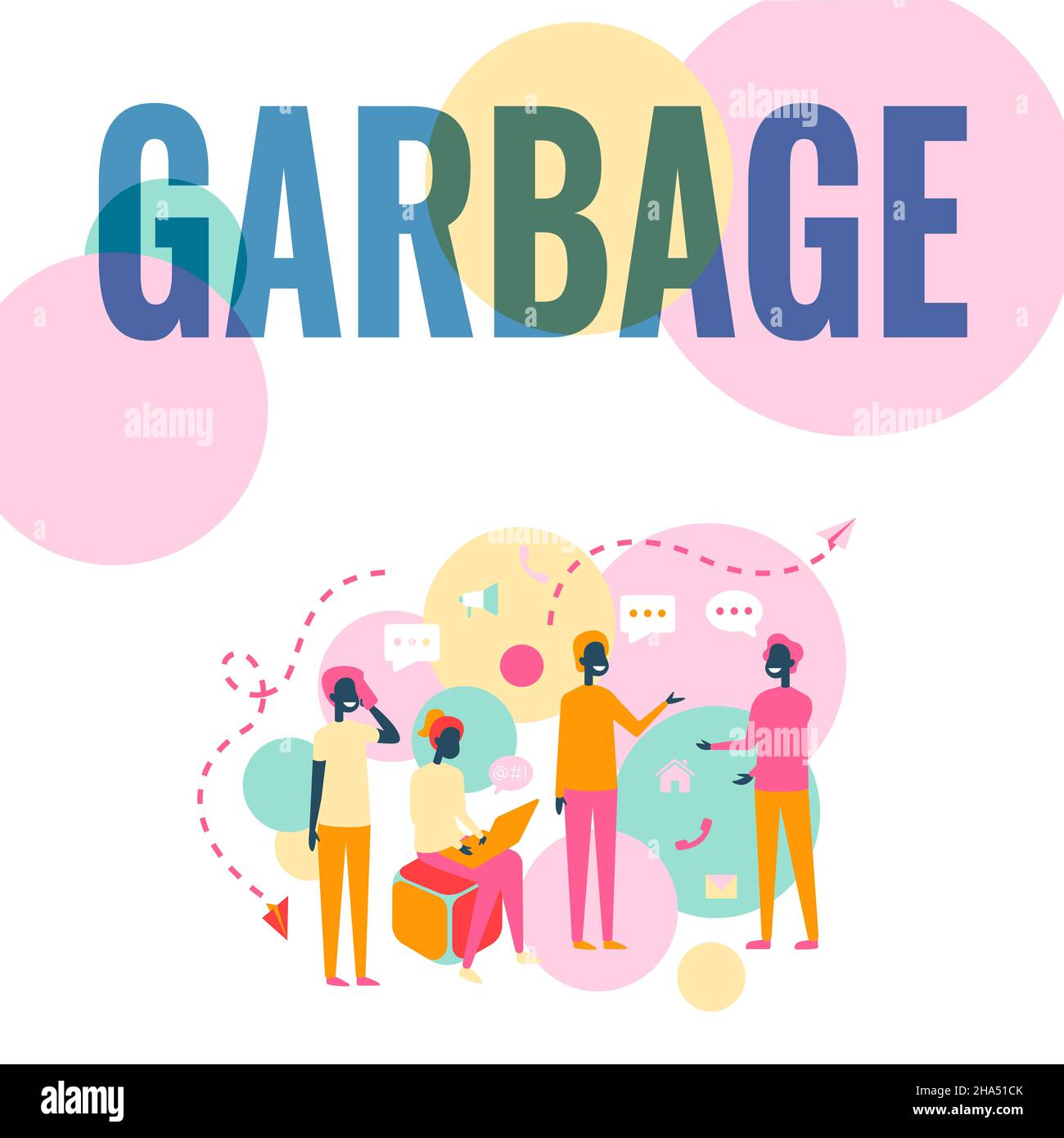Inspiration showing sign Garbage. Conceptual photo waste material or ...