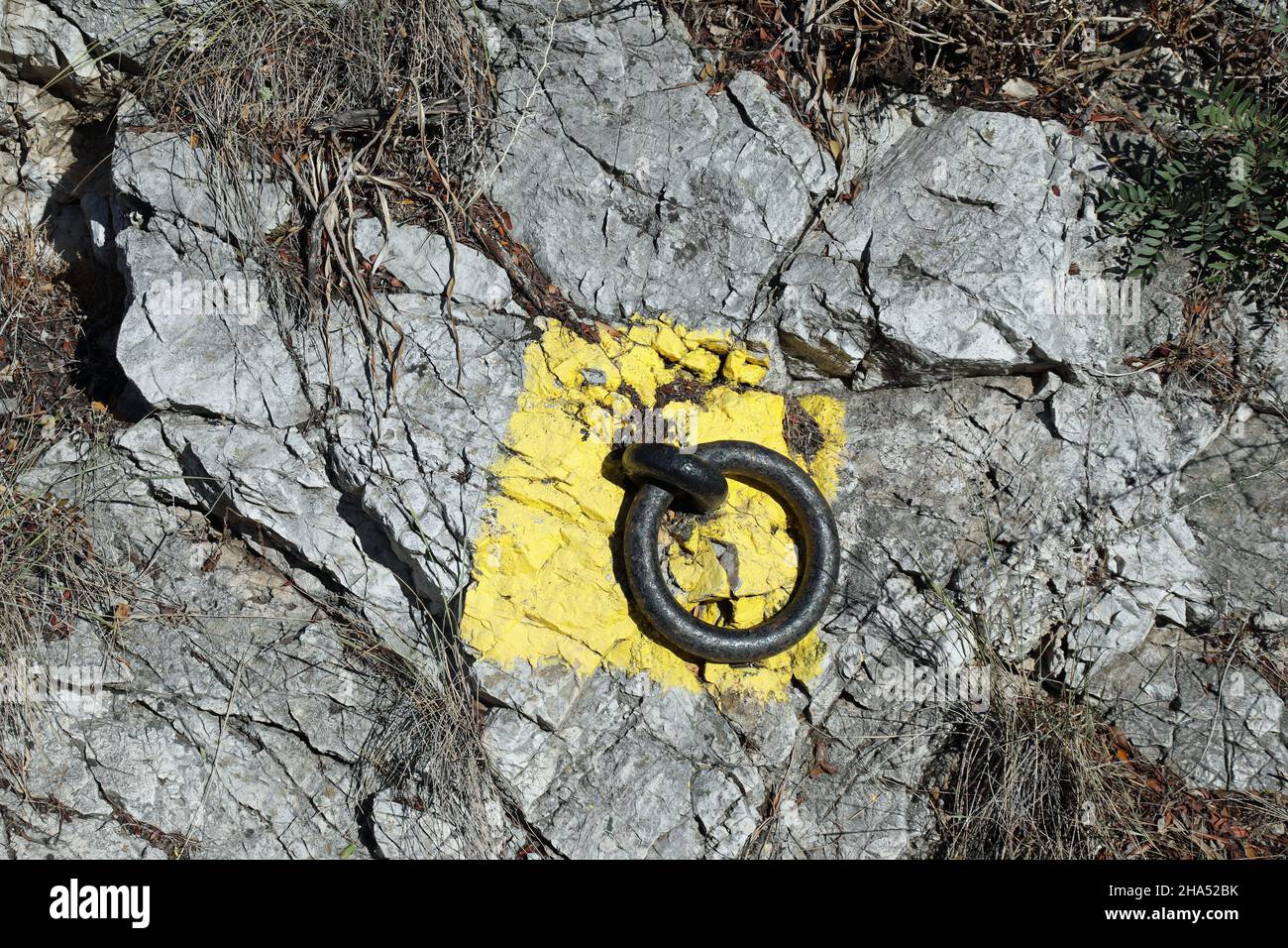 Gun ring on the Rock of Gibraltar Stock Photo - Alamy