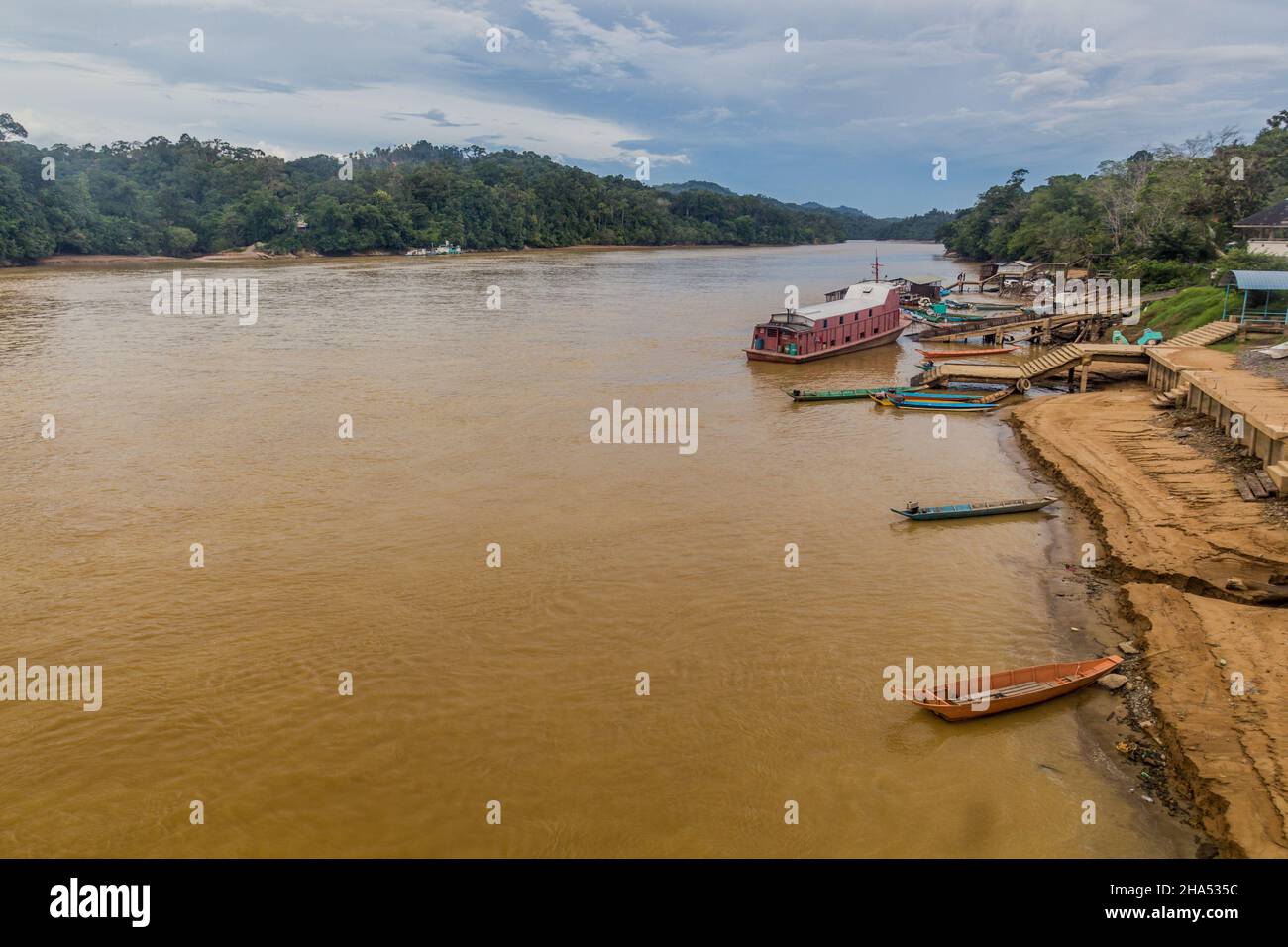 Batang Rejang river in Kapit, Sarawak, Malaysia Stock Photo - Alamy