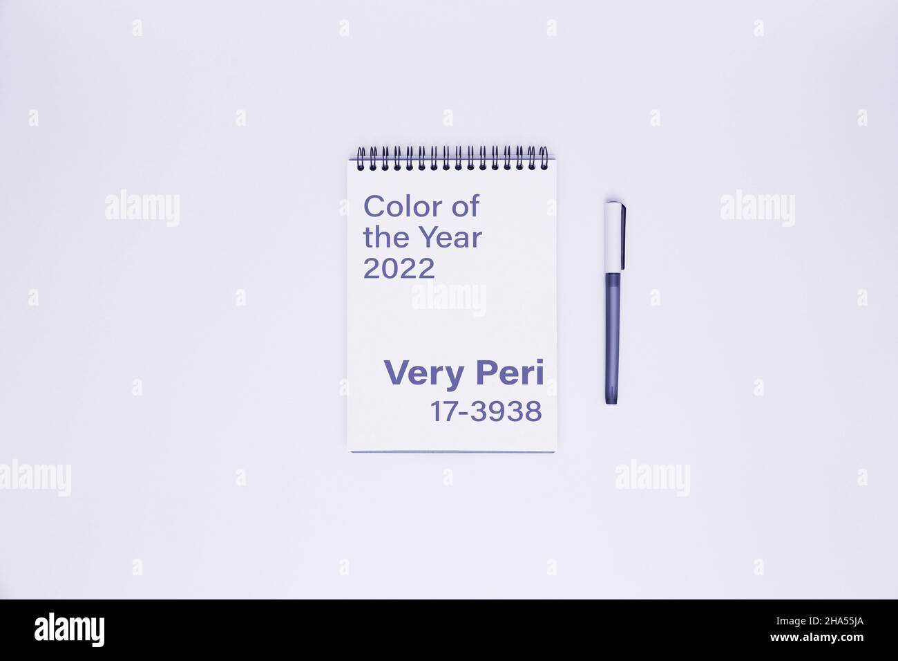 Color of the Year 2022. Trendy background with Very Peri name of the ...