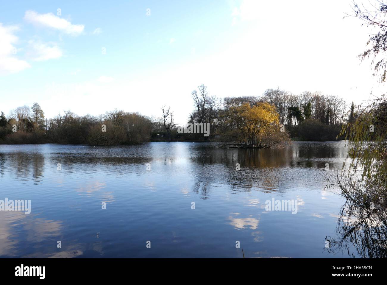 An attractive lake, with the rivers Colne and Frays running alongside ...