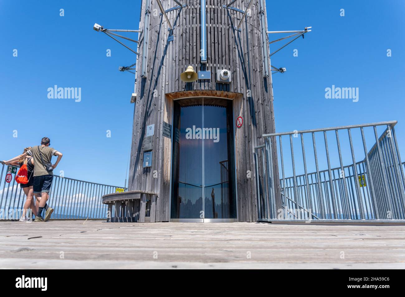 Top visitor level with disabled access at the Pyramidenkogel ...