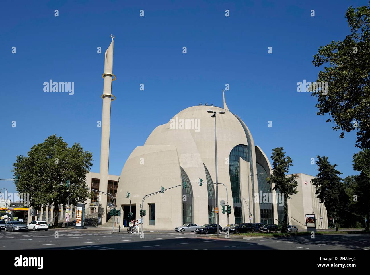 germany,north rhine-westphalia,cologne,ditib central mosque,outside ...