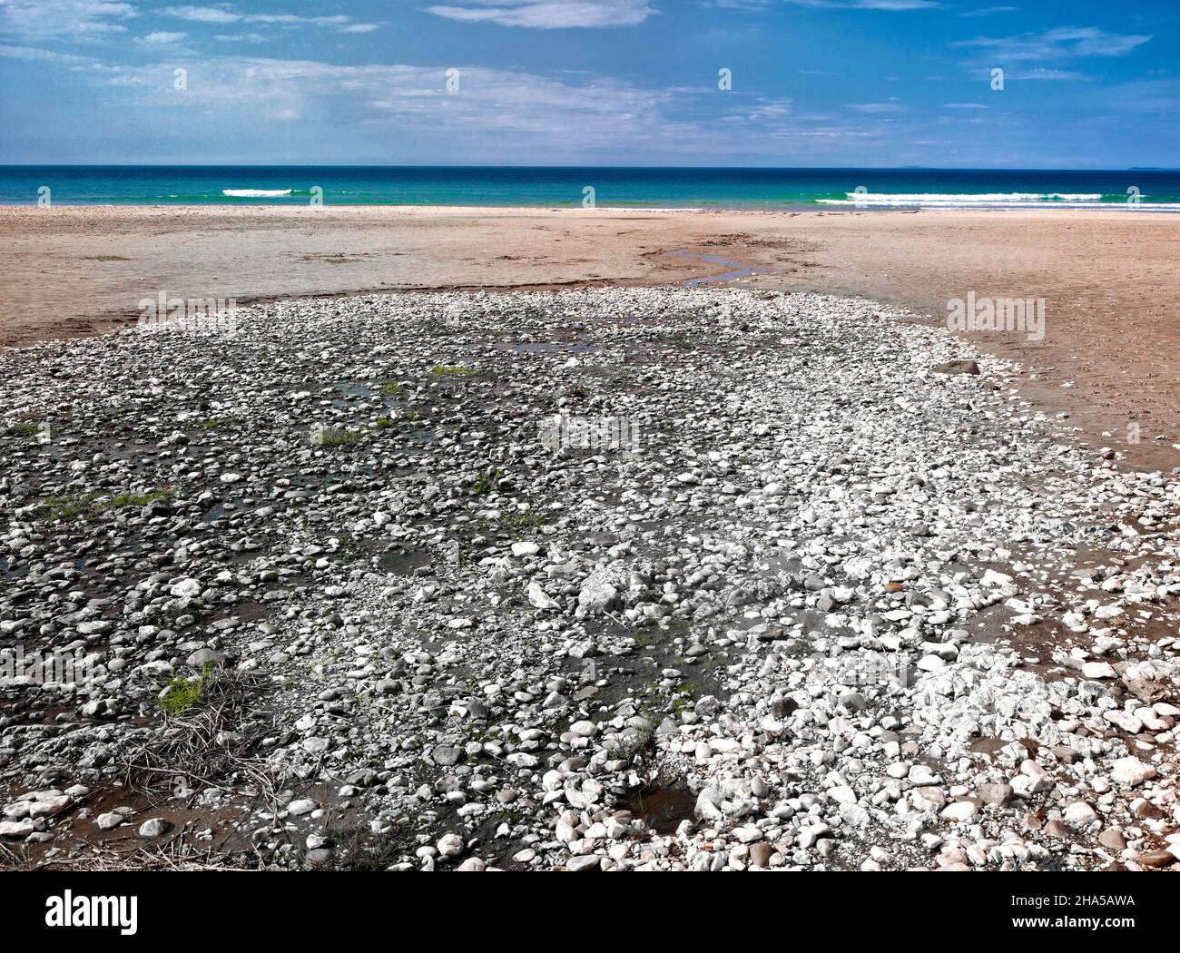 europe,northern ireland,county antrim,causeway coast,pebble and sand ...