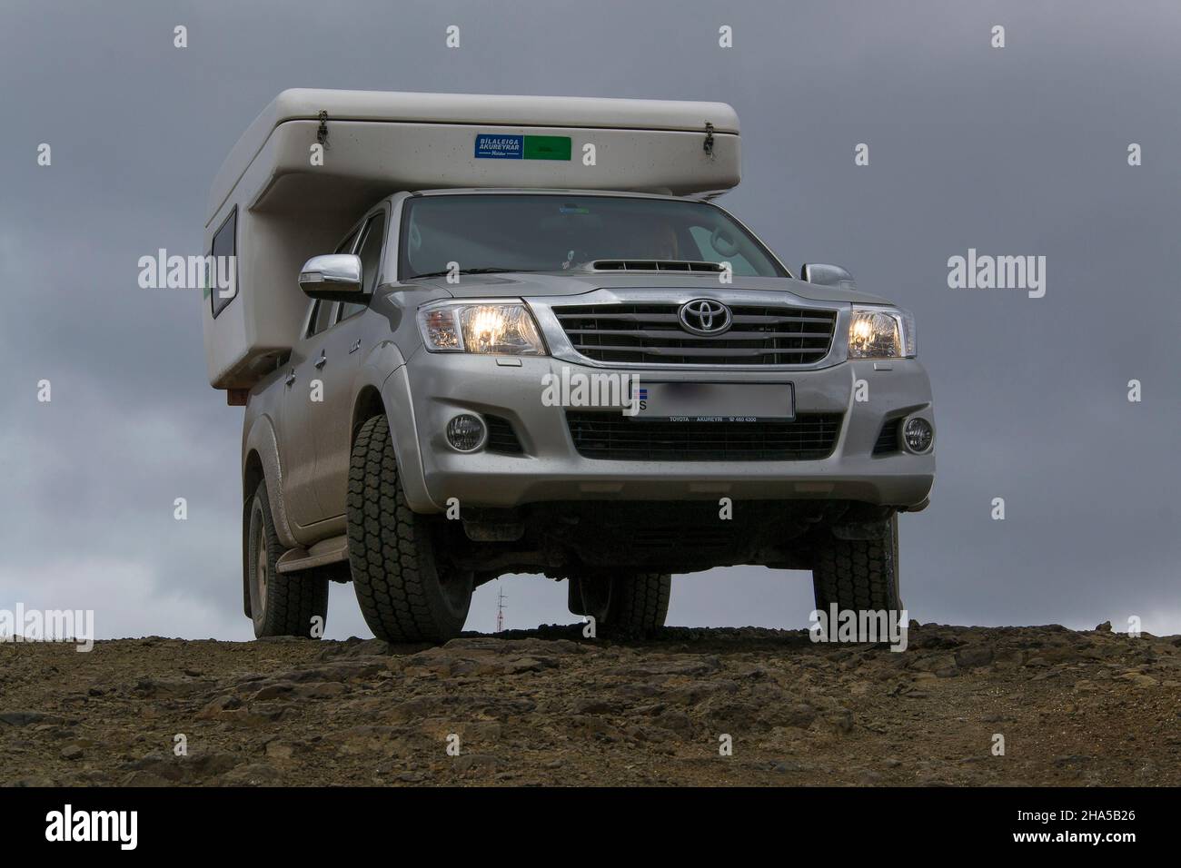 Off-road camper in Iceland Stock Photo - Alamy