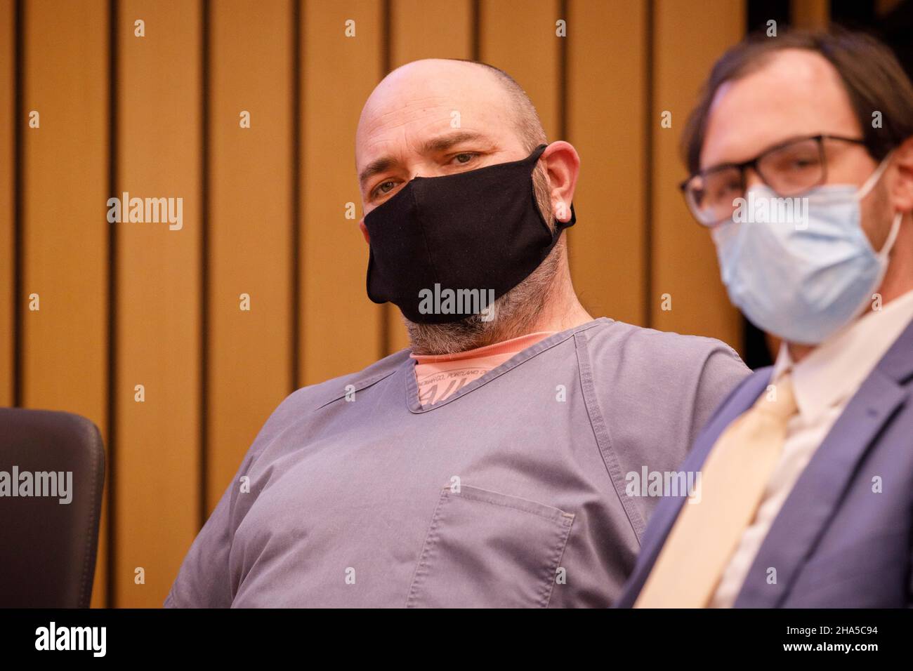 Portland, USA. 10th Dec, 2021. Alan Swinney, a Proud Boy whom the ...