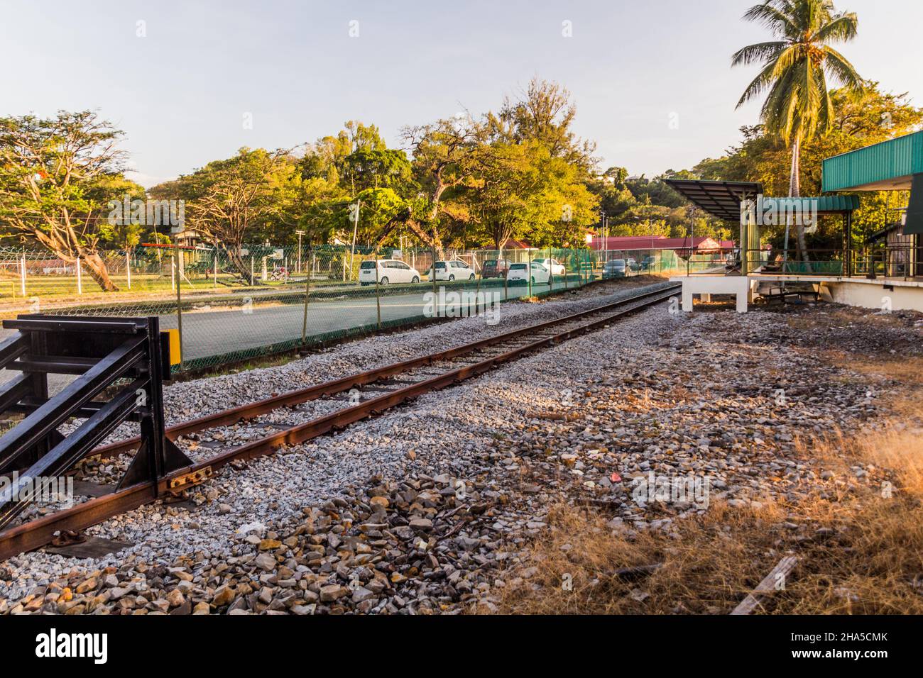 Sembulan Sekretariat Train Station in Kota Kinabalu, Sabah, Malaysia ...