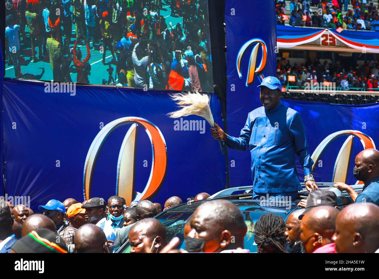 Nairobi, Kenya. 10th Dec, 2021. Former prime minister H.E Raila Amolo ...