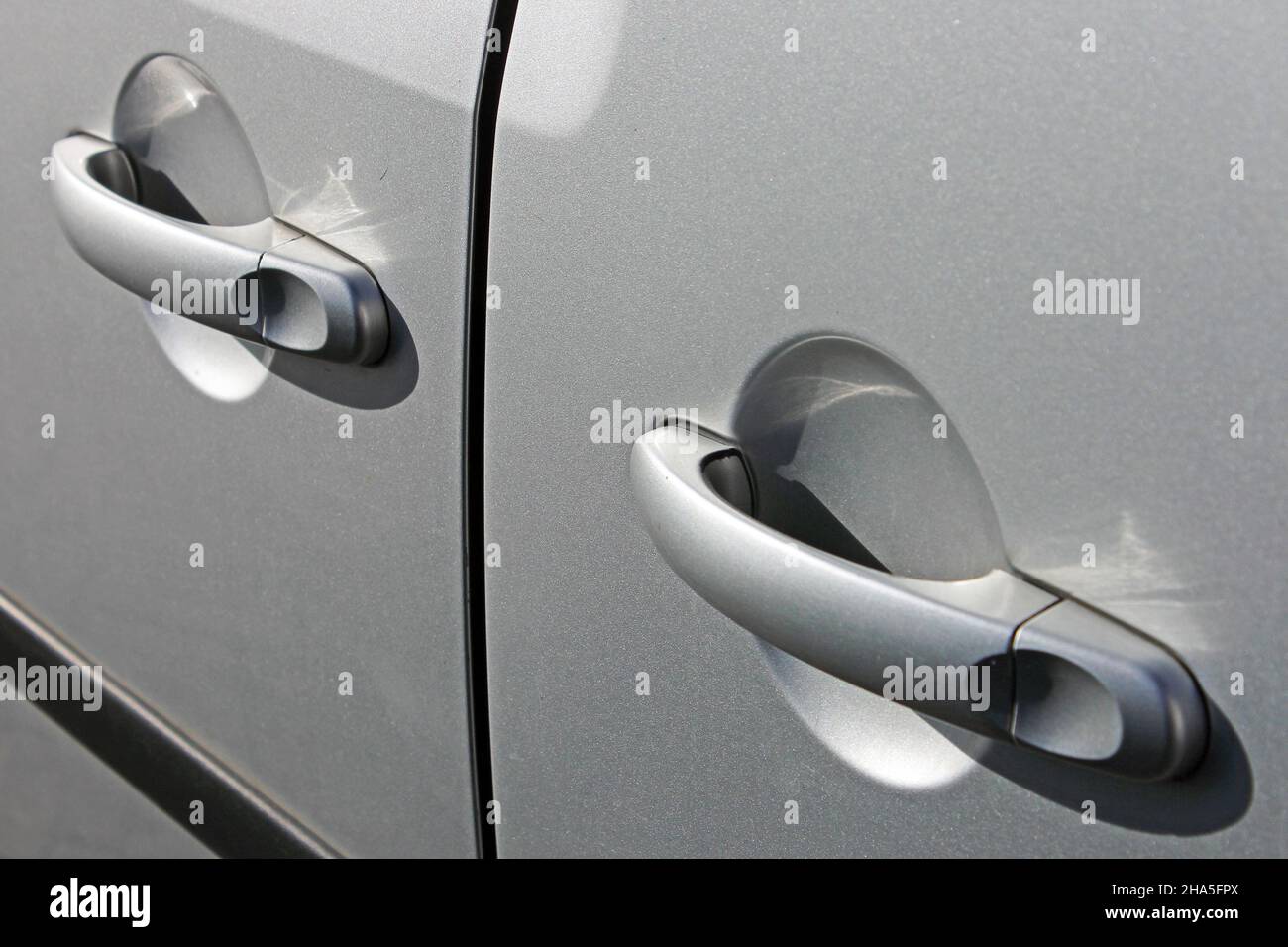 Car door opening handle Stock Photo - Alamy