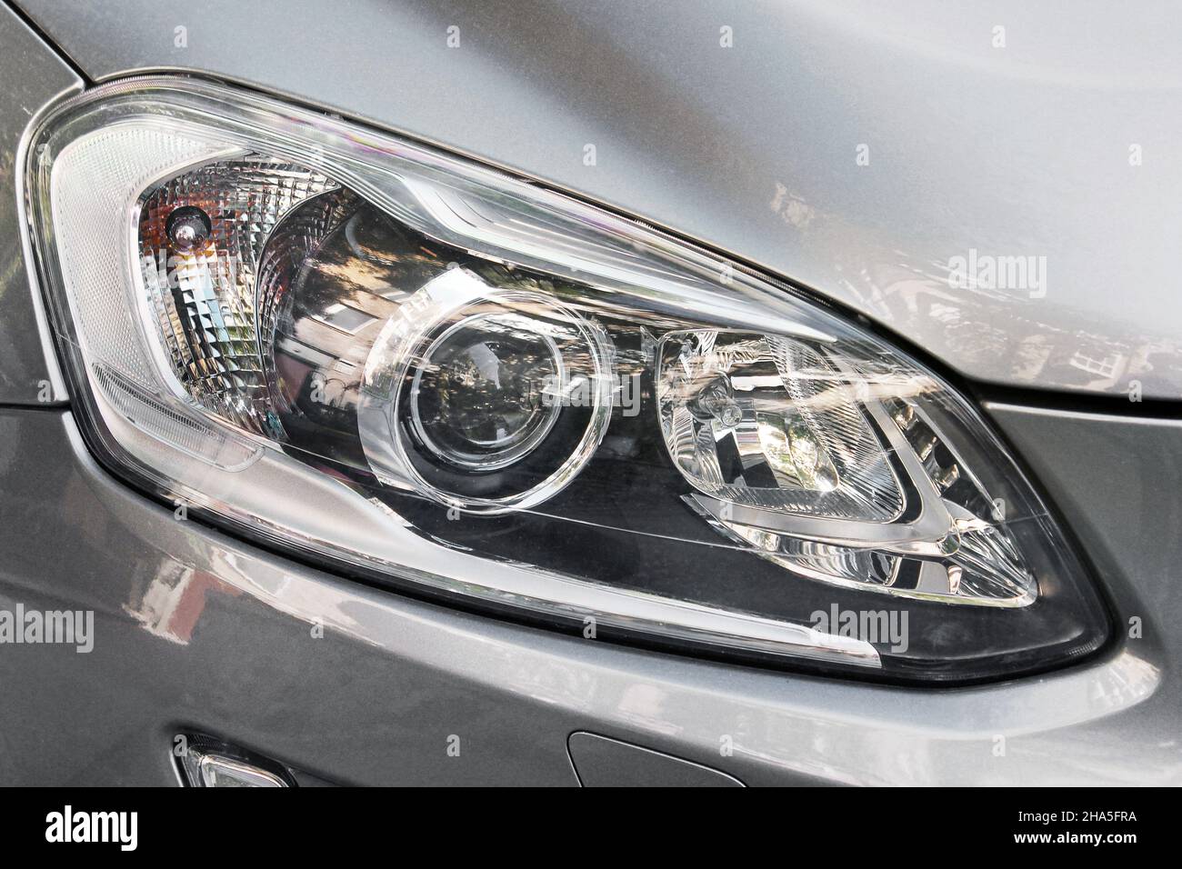 Car headlight. Luxury Headlights. Part of the car Stock Photo - Alamy