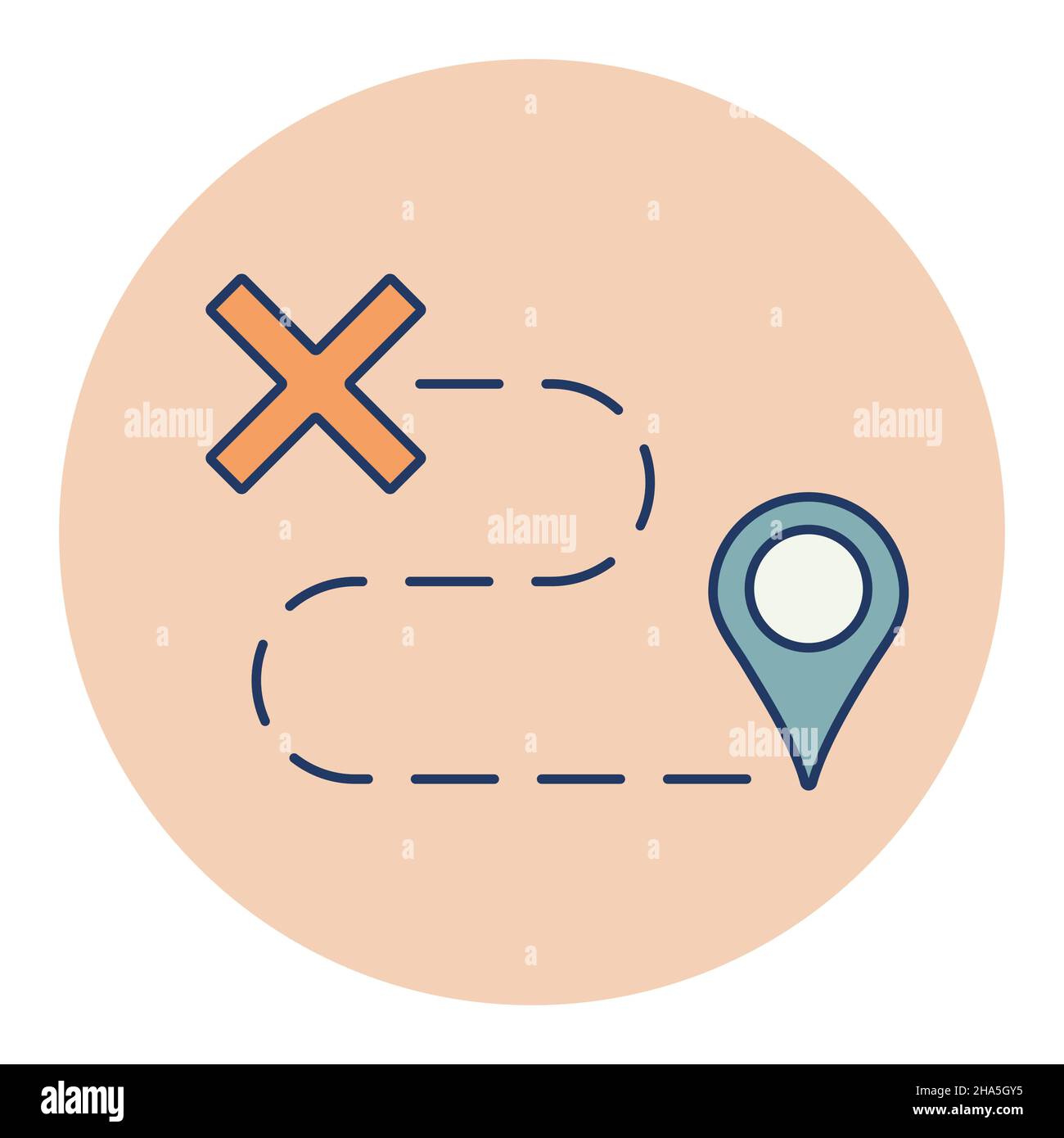 Route vector icon. Navigation sign. Graph symbol for travel and tourism ...