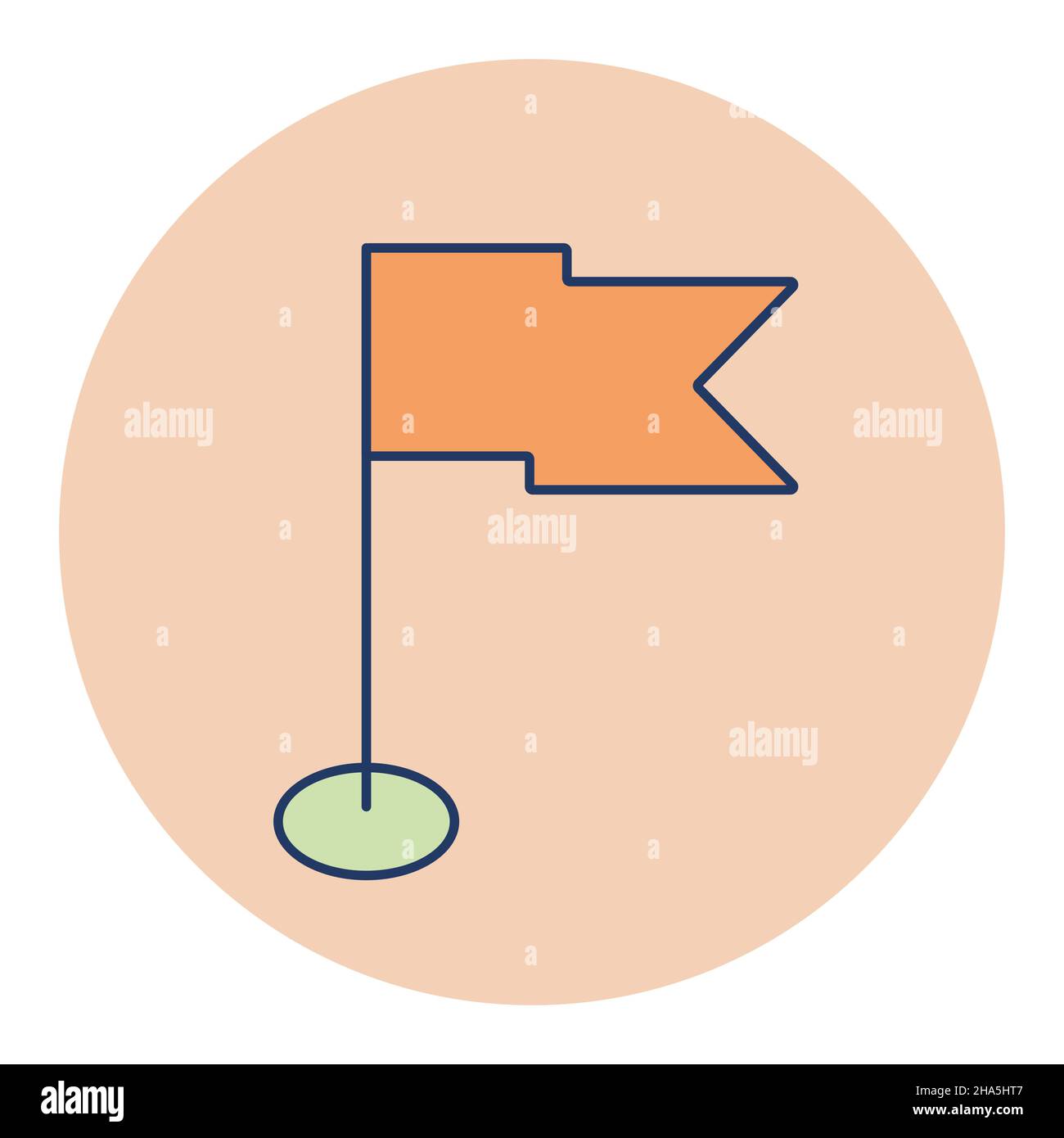 Flag GPS pin vector isolated icon. Navigation sign. Graph symbol for ...