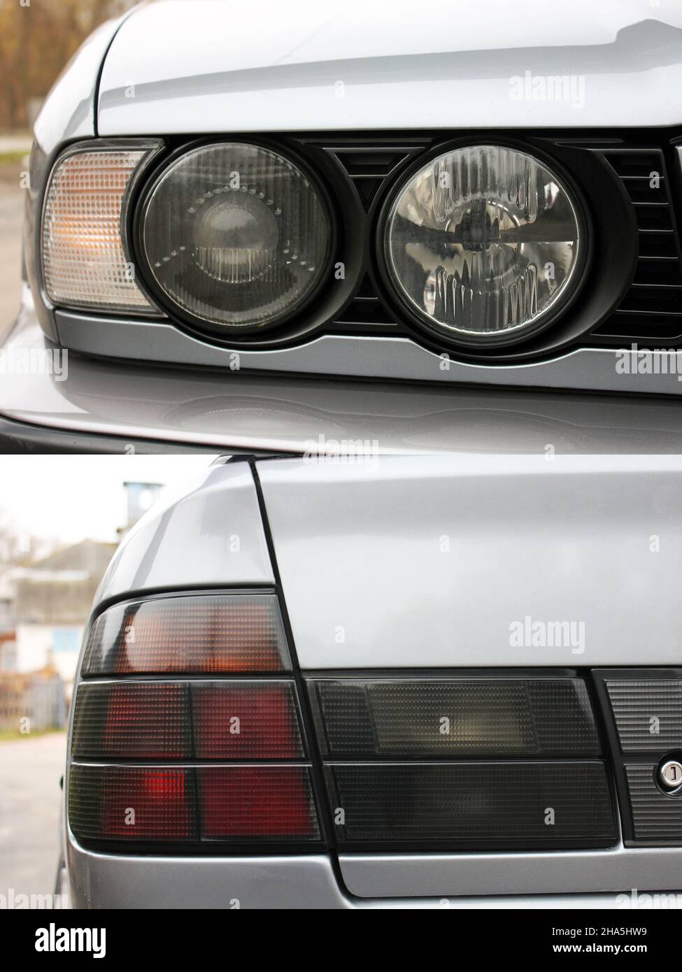 Car headlight. Luxury Headlights. Part of the car Stock Photo - Alamy