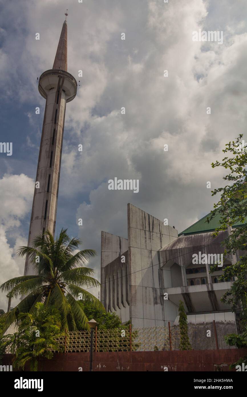 Minaret of Beaufort District Mosque, Sabah, Malaysia Stock Photo - Alamy