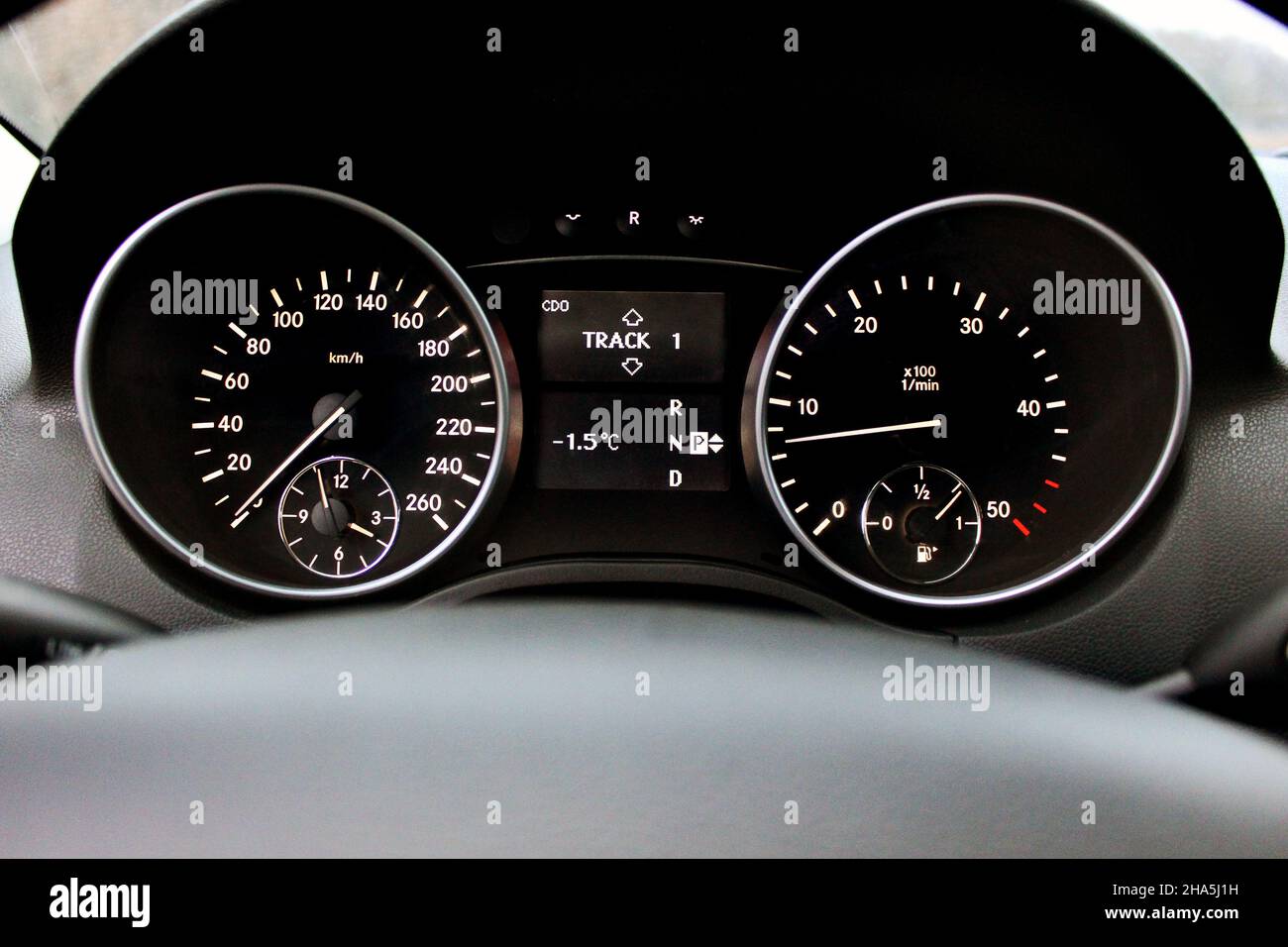 Car dashboard, illuminated panel, speed display Stock Photo - Alamy
