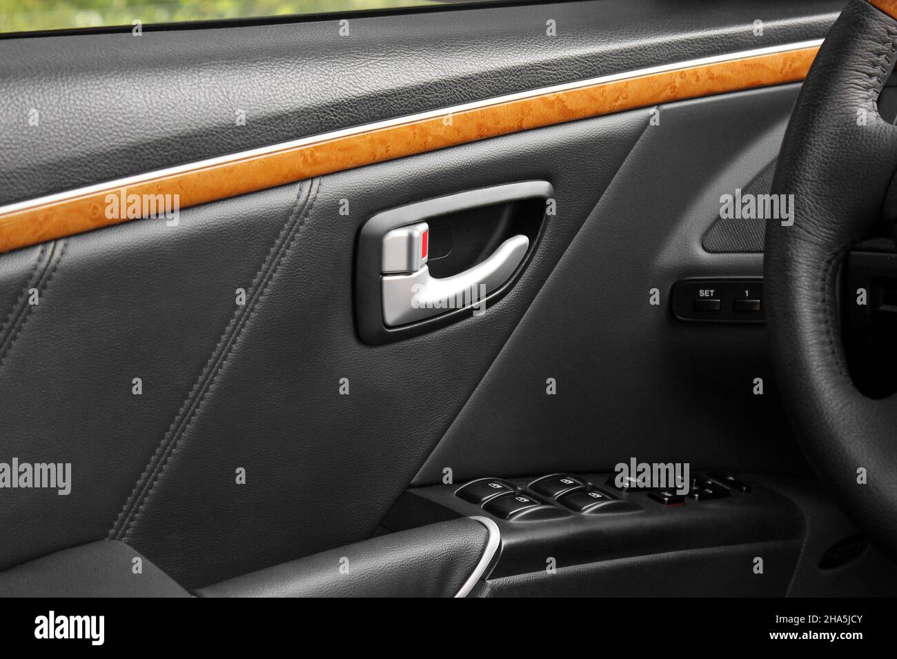 Car door opening handle Stock Photo - Alamy