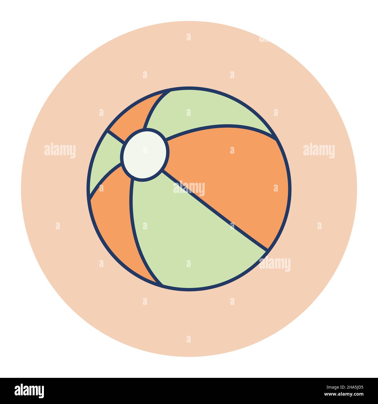 Beach Ball flat vector isolated icon. Summer sign. Graph symbol for ...