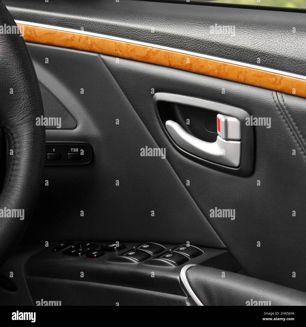 Car door opening handle Stock Photo - Alamy