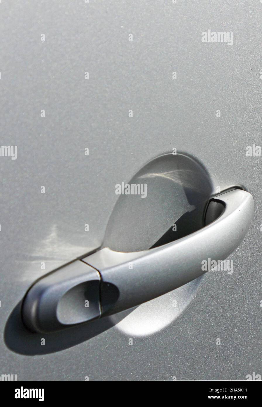 Car door opening handle Stock Photo - Alamy