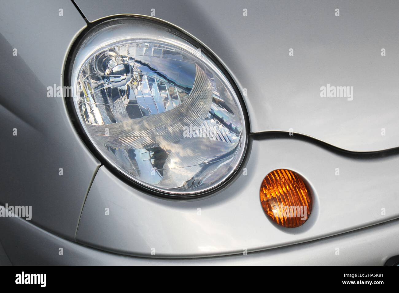 Car headlight. Headlights. Part of the car Stock Photo - Alamy