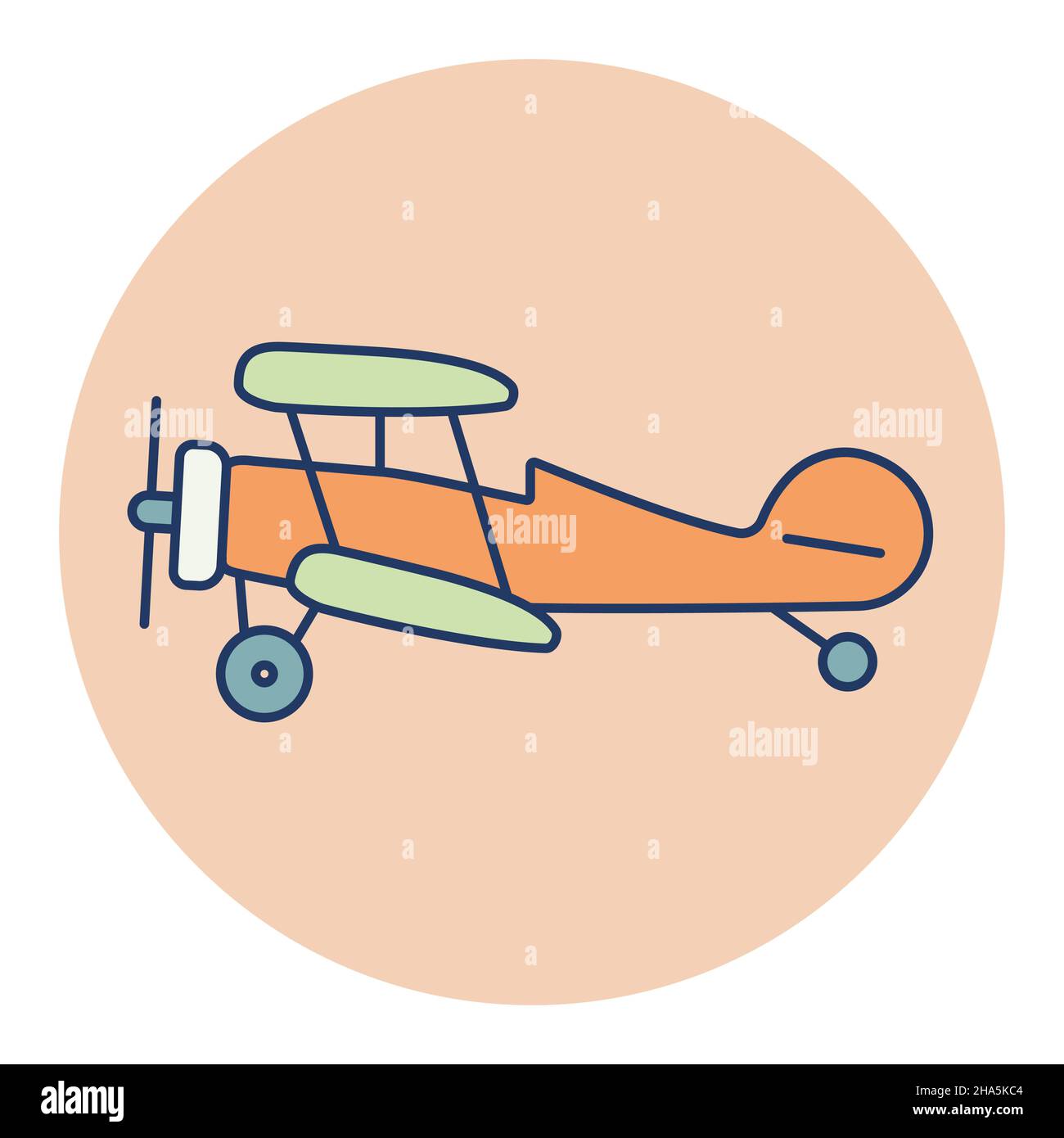 Light aircraft plane vector icon. Graph symbol for travel and tourism ...