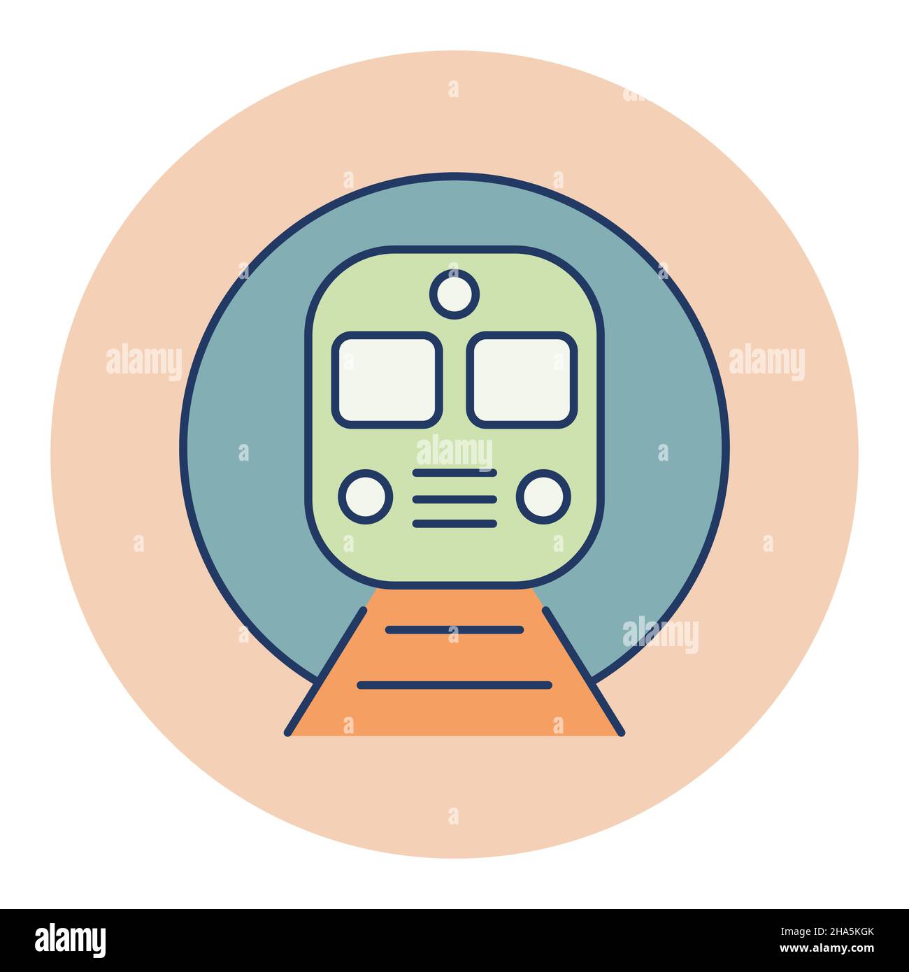 Subway underground metro train vector icon. Graph symbol for travel and ...