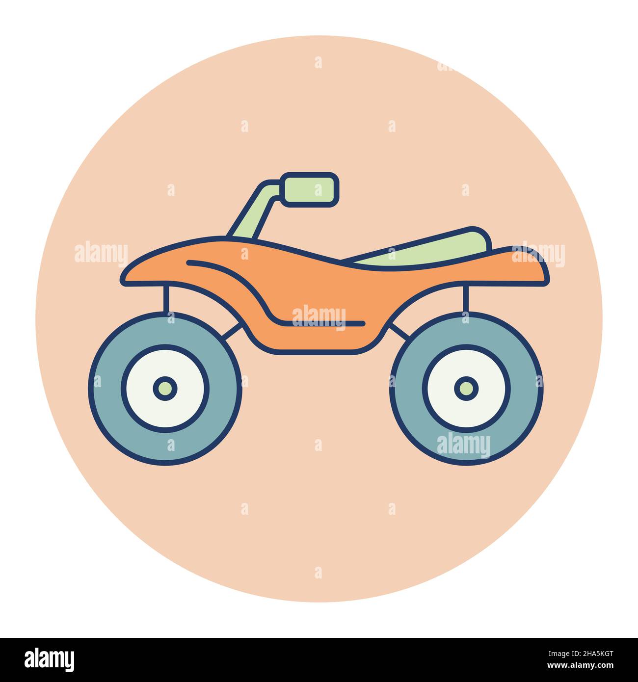 ATV rider, Quad bike vector icon. Graph symbol for travel and tourism ...
