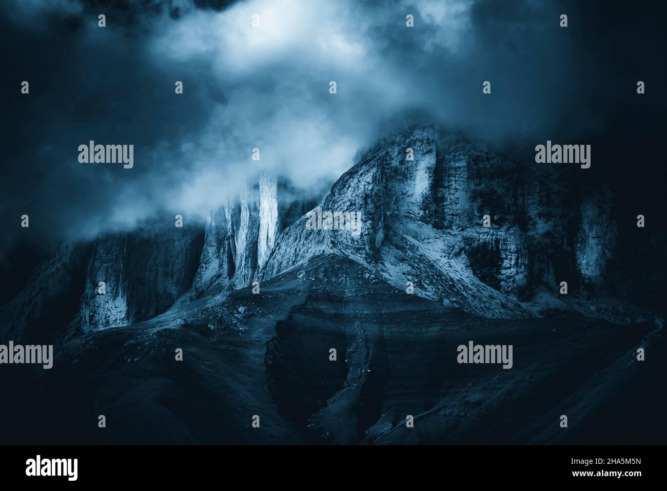 mystical atmosphere in the dolomites Stock Photo - Alamy