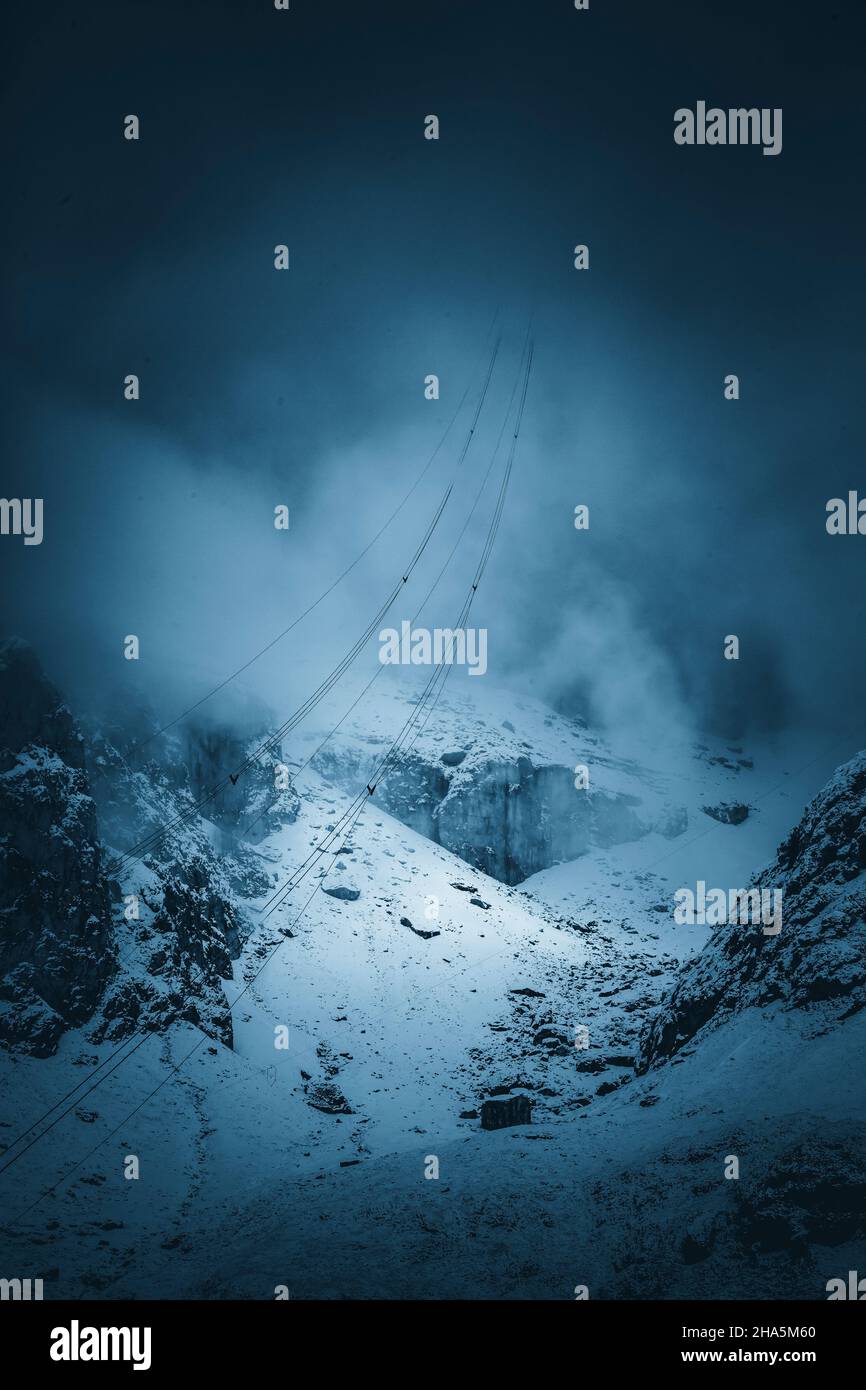 mystical atmosphere in the dolomites Stock Photo - Alamy