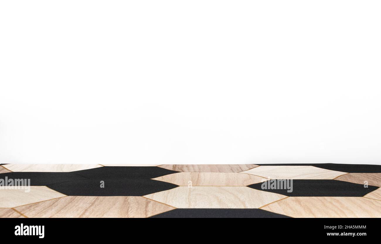 White background with geometric shape support for displaying ...