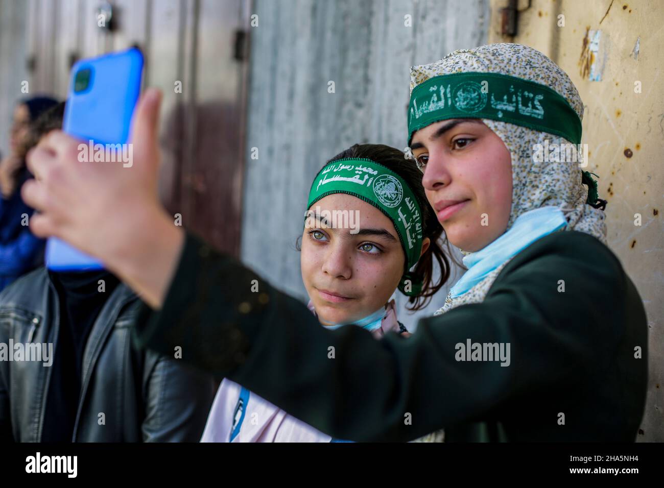 December 10, 2021, Gaza City, The Gaza Strip, Palestine: Two young ...