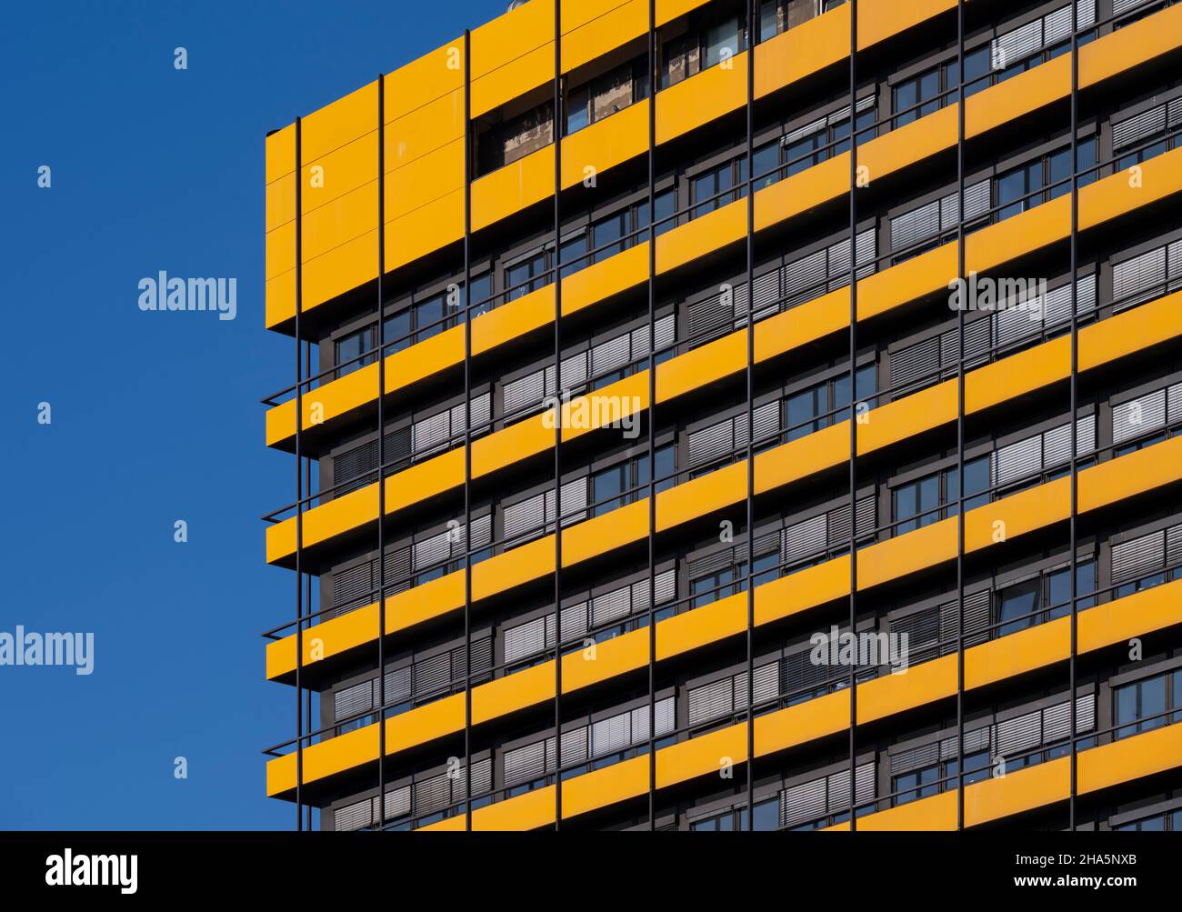 high-rise facade,blue sky Stock Photo - Alamy