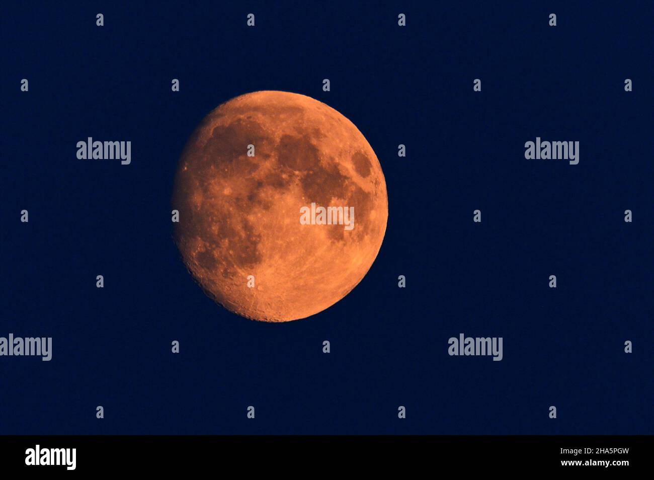 super moon in the sky over småland,sweden Stock Photo - Alamy