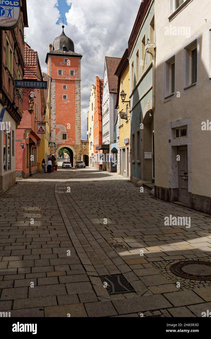 The historic old town of ochsenfurt am main hi-res stock photography ...