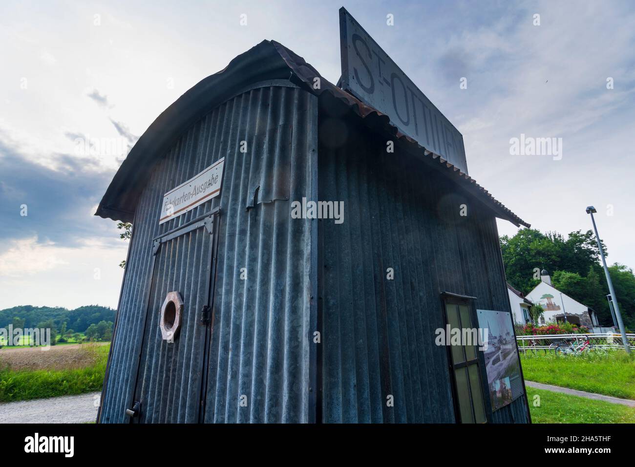 Historic Ticket Booth At Railway Station In Upper Bavaria High ...