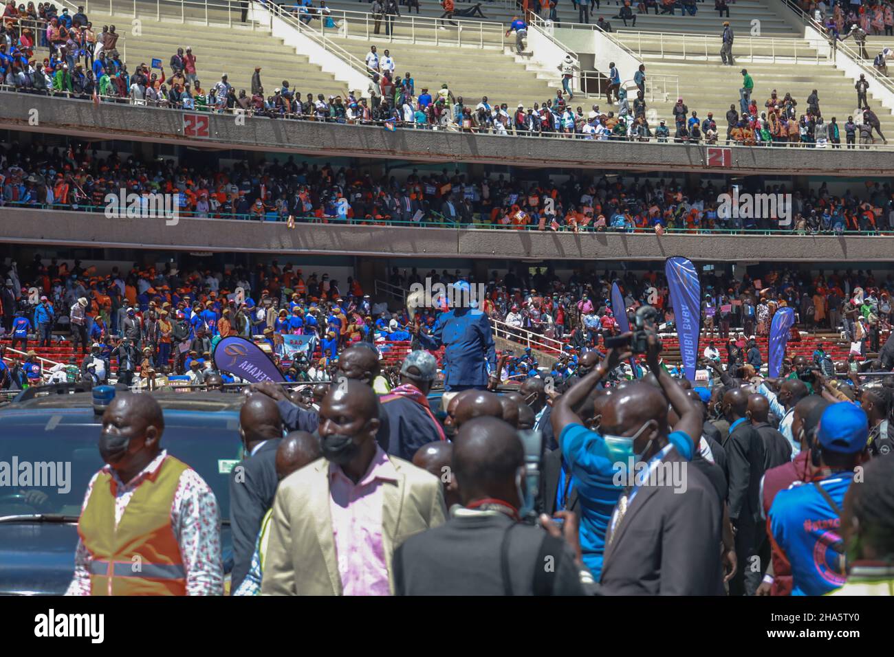 Nairobi, Kenya. 10th Dec, 2021. Leaders and Citizens attend the Azimio ...