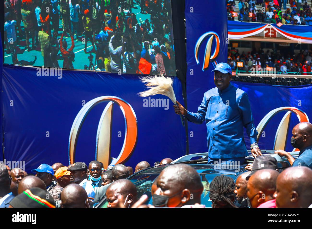 Nairobi, Kenya. 10th Dec, 2021. Former prime minister H.E Raila Amolo ...