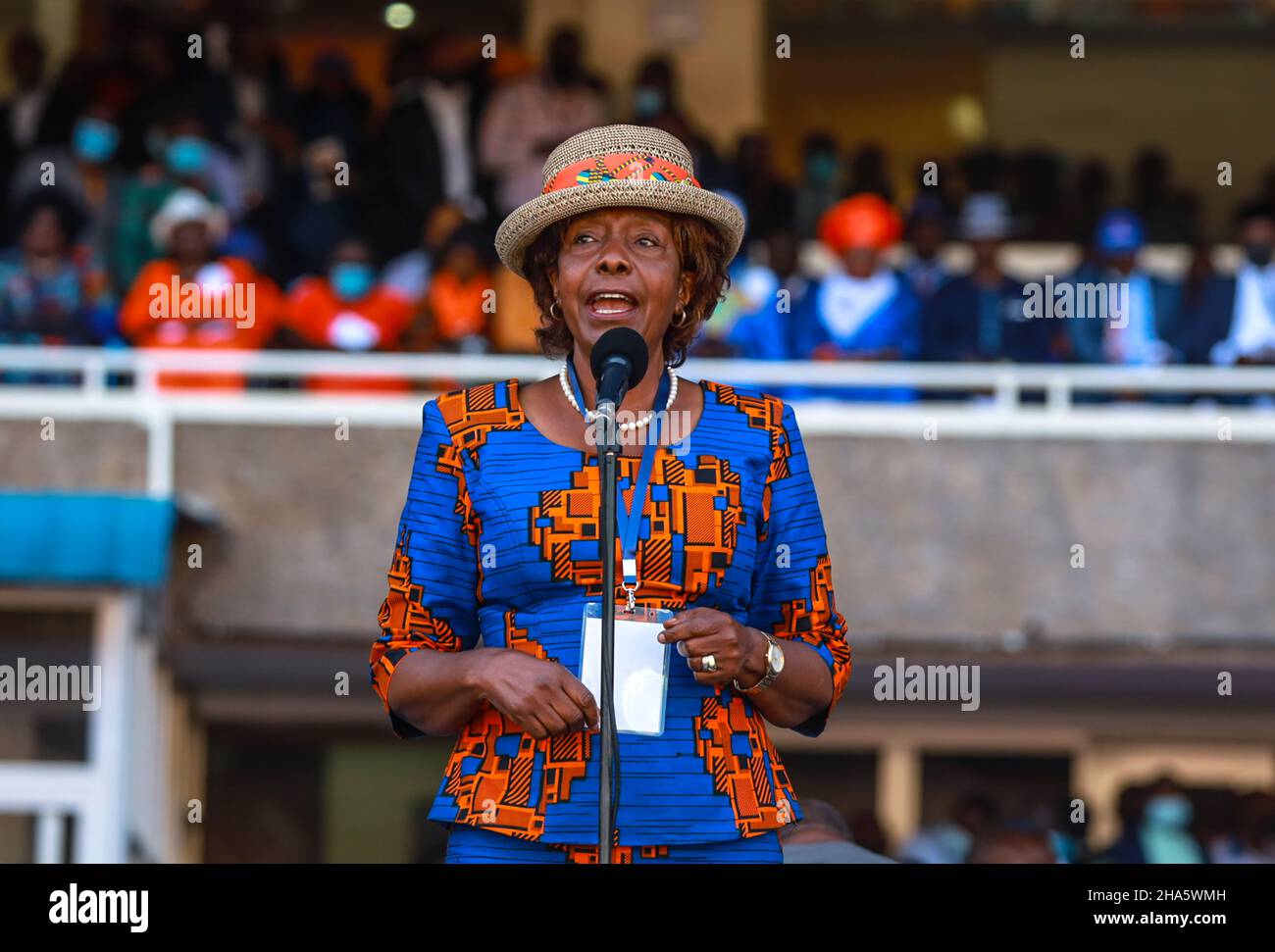Nairobi, Kenya. 10th Dec, 2021. Kitui Governor Charity Ngilu presents a ...