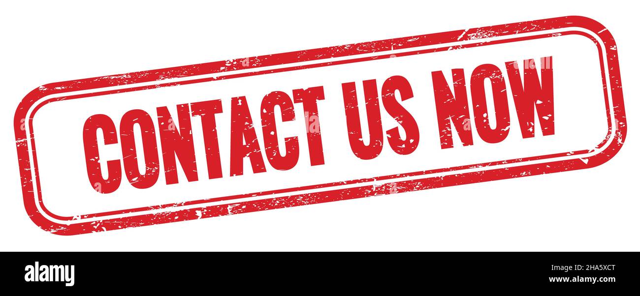 Contact us red rectangle Cut Out Stock Images & Pictures - Alamy