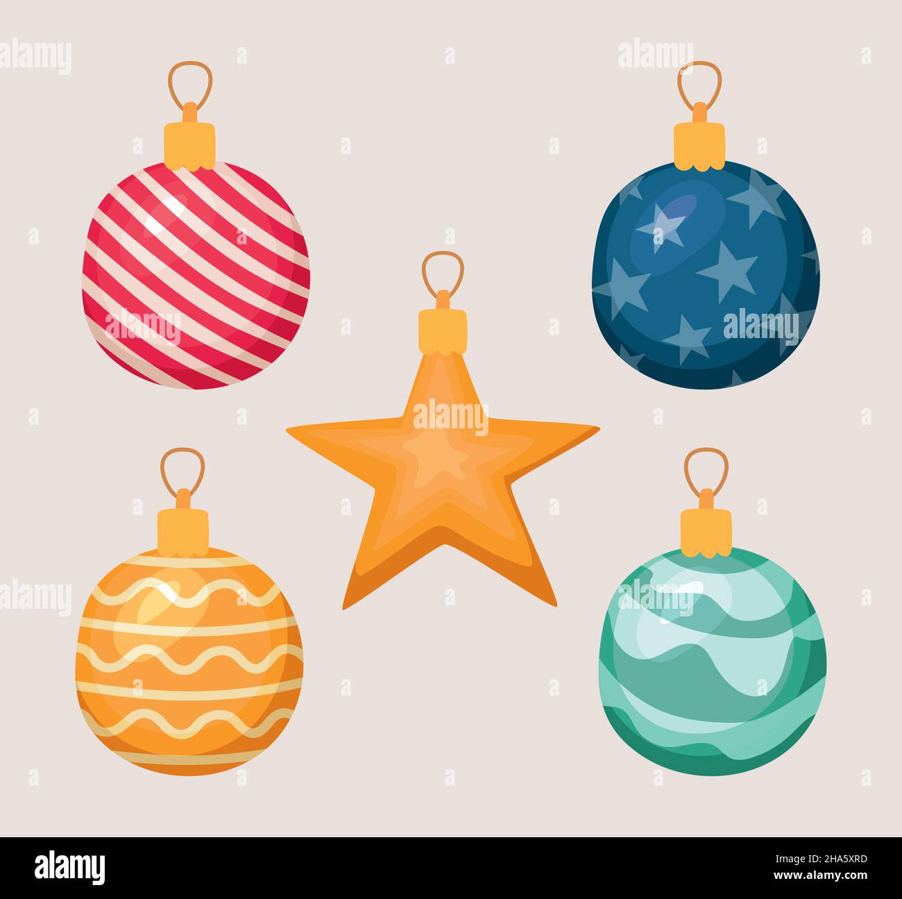 christmas decorations icons Stock Vector Image & Art - Alamy