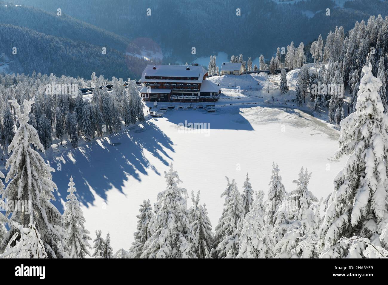 Mummelsee lake winter hi-res stock photography and images - Alamy