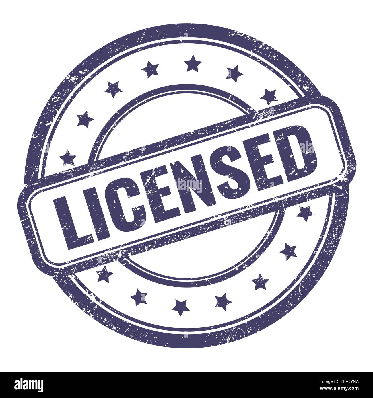 Licensed rubber stamp hi-res stock photography and images - Alamy