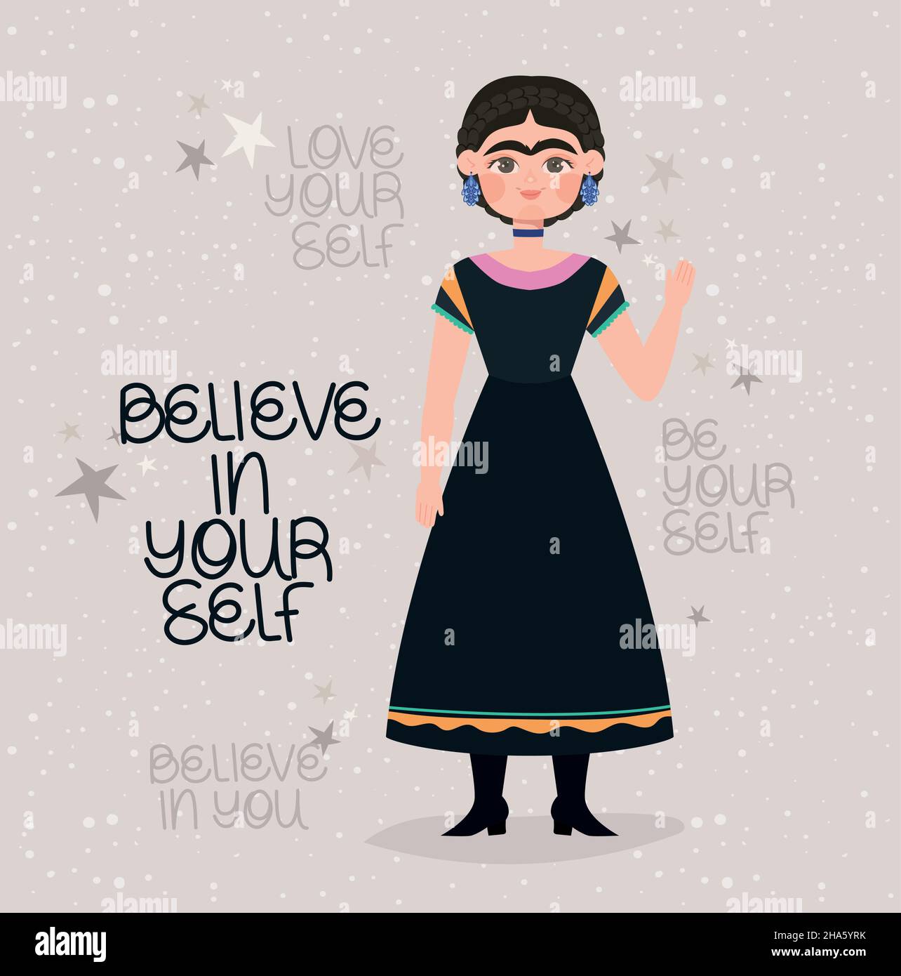pretty frida kahlo cartel Stock Vector Image & Art - Alamy