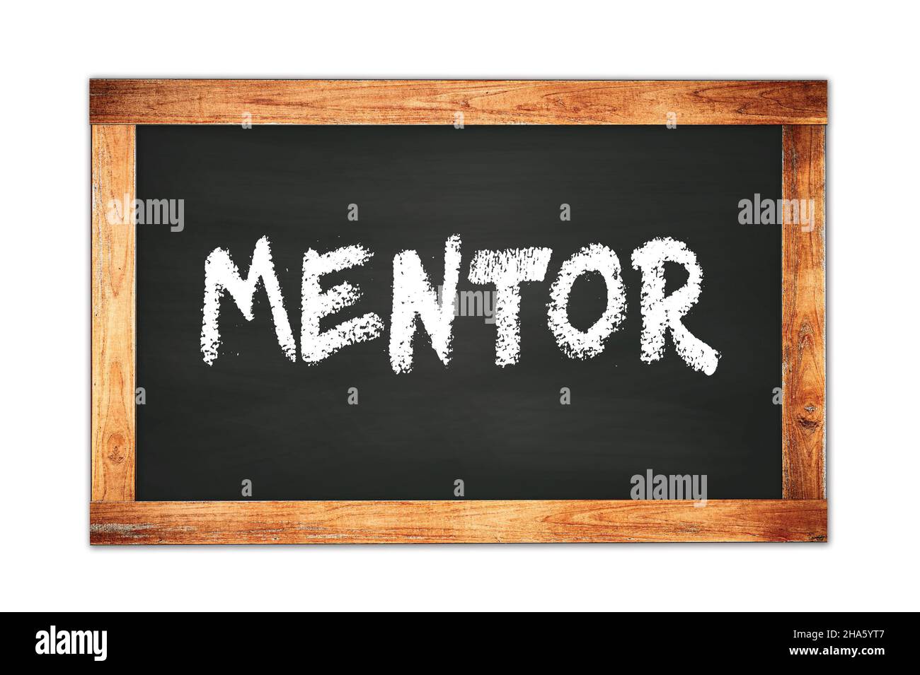 MENTOR text written on black wooden frame school blackboard Stock Photo ...