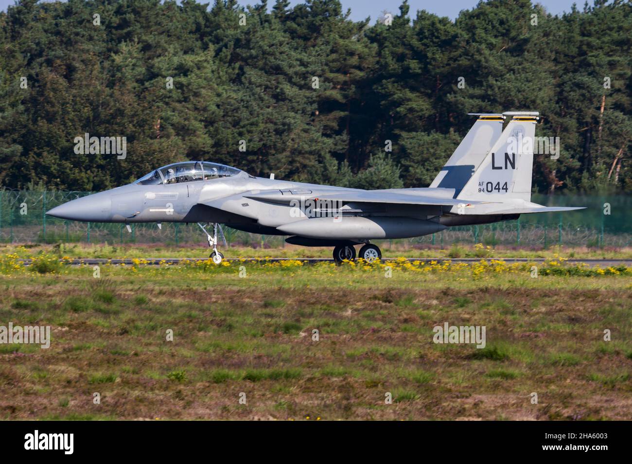 Kleine Brogel / Belgium - September 12, 2012: Military fighter jet ...