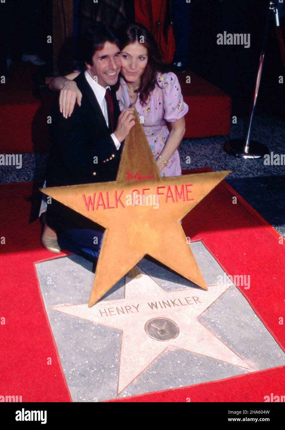 Henry Winkler and wife Stacey Weitzman at the Hollywood Walk of Fame ...