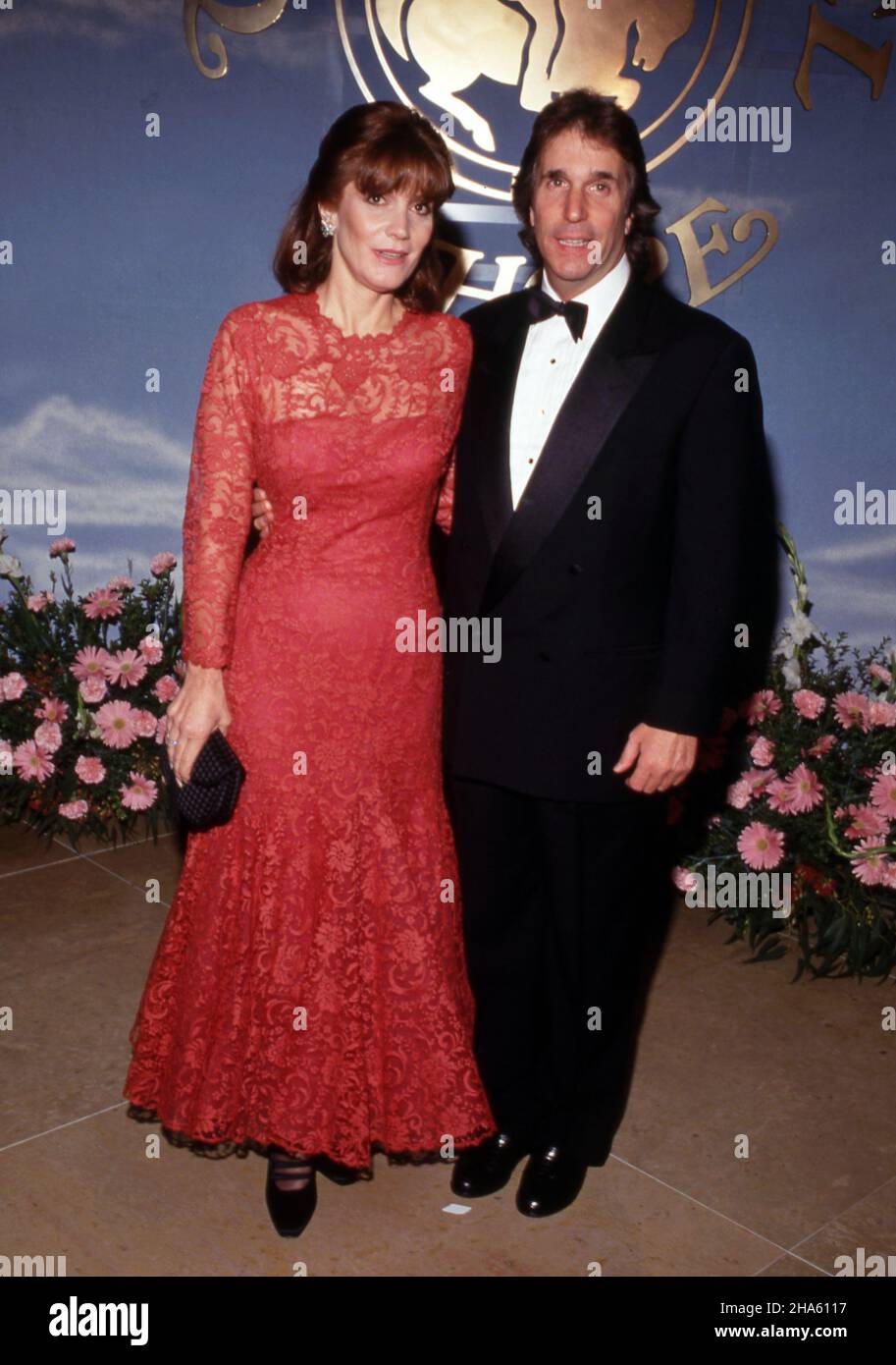Henry Winkler and Stacey Weitzman October 1990 Credit: Ralph Dominguez ...