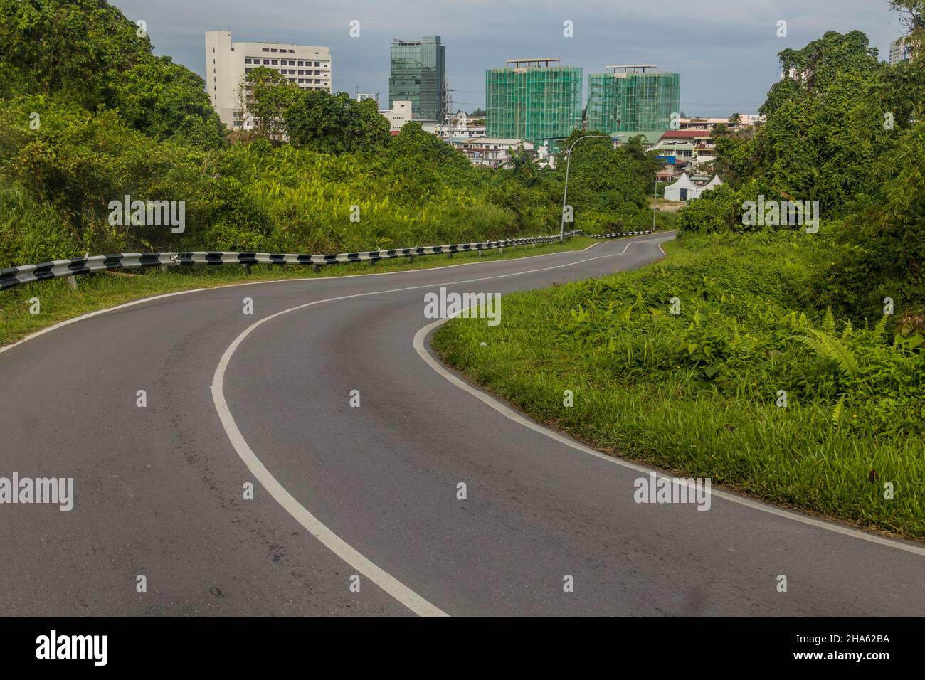 Road to Oil Well No 1 in Miri, Sarawak, Malaysia Stock Photo - Alamy