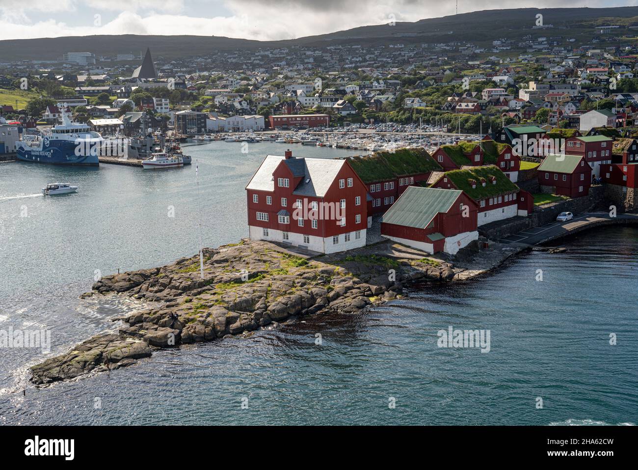 torshavn capital of the faroe islands,streymoy island,autonomous ...